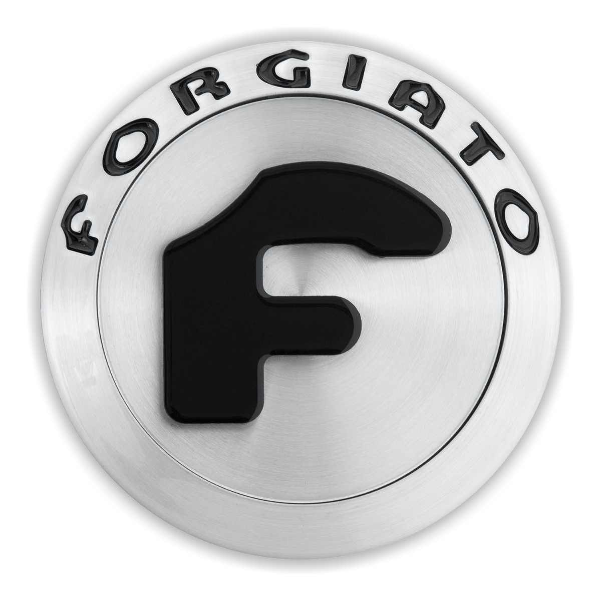 Billet Floating Cap - Brushed/Black – Forgiato Wheels
